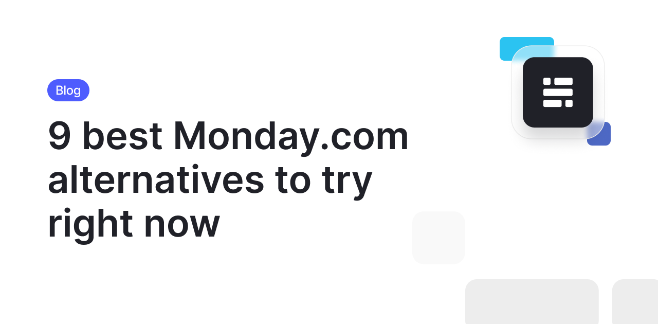 9 best Monday.com alternatives to try right now