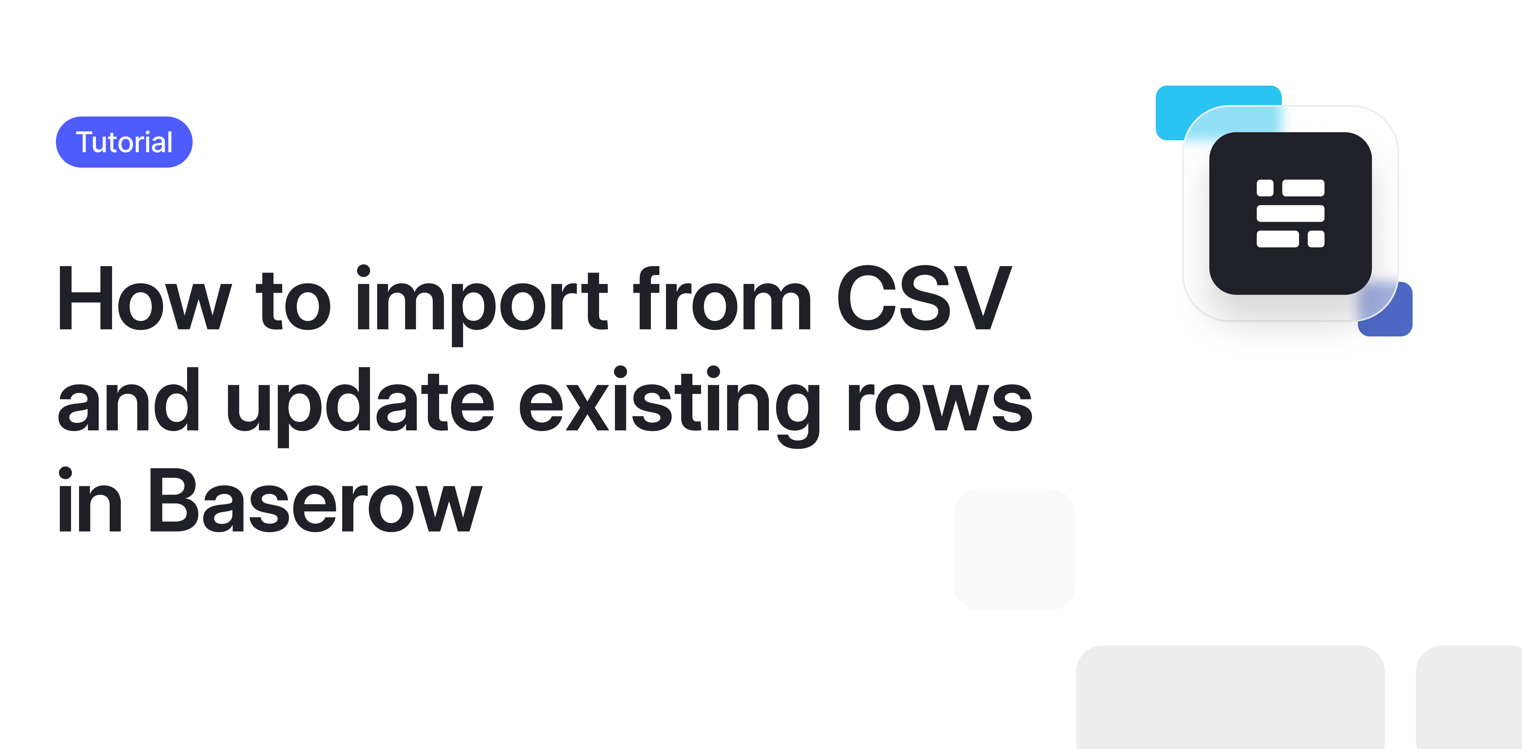 Update existing rows when importing a CSV file automatically Update existing rows when importing a CSV file automatically