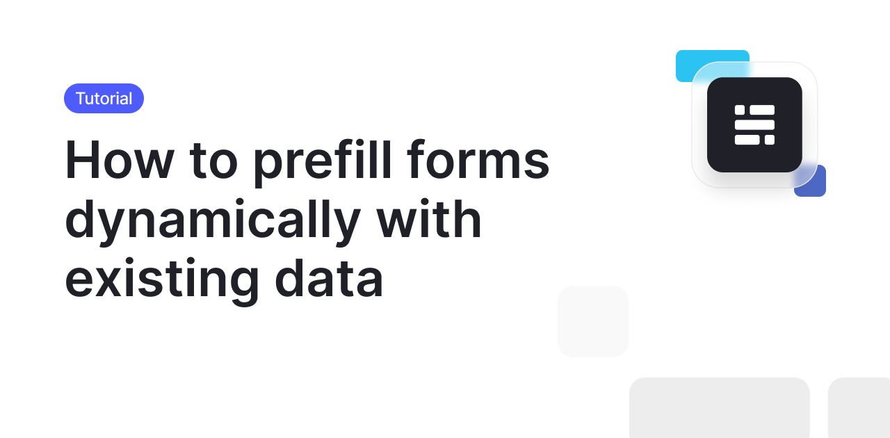 How to prefill forms dynamically in Baserow