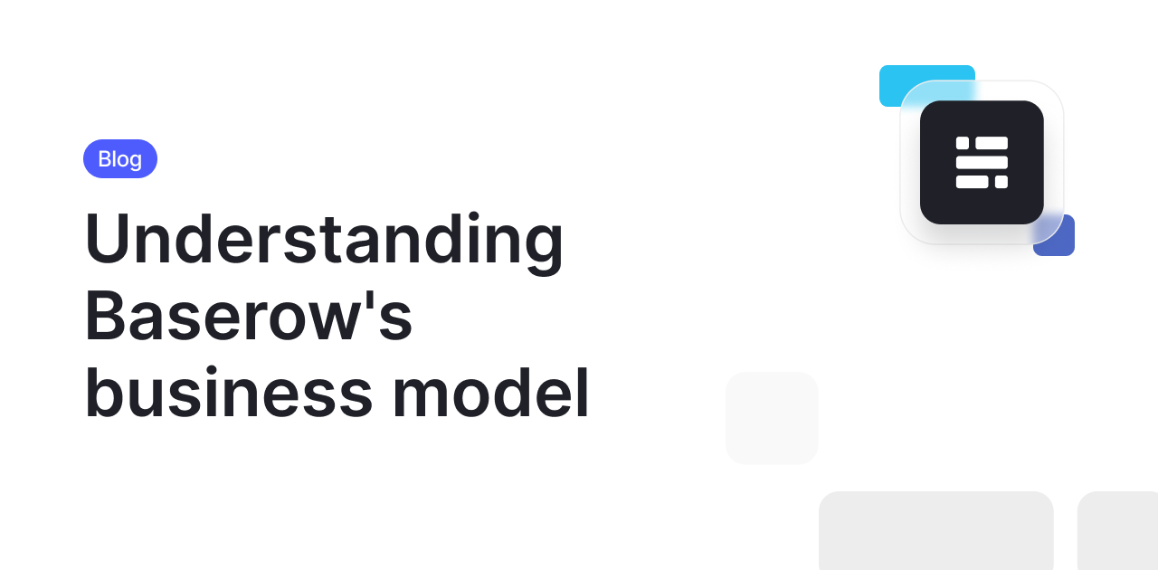 Understanding Baserow's business model
