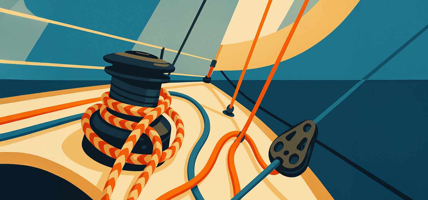 Yacht Rope Handling: Winches, Blocks | Navi.training Blog ⛵