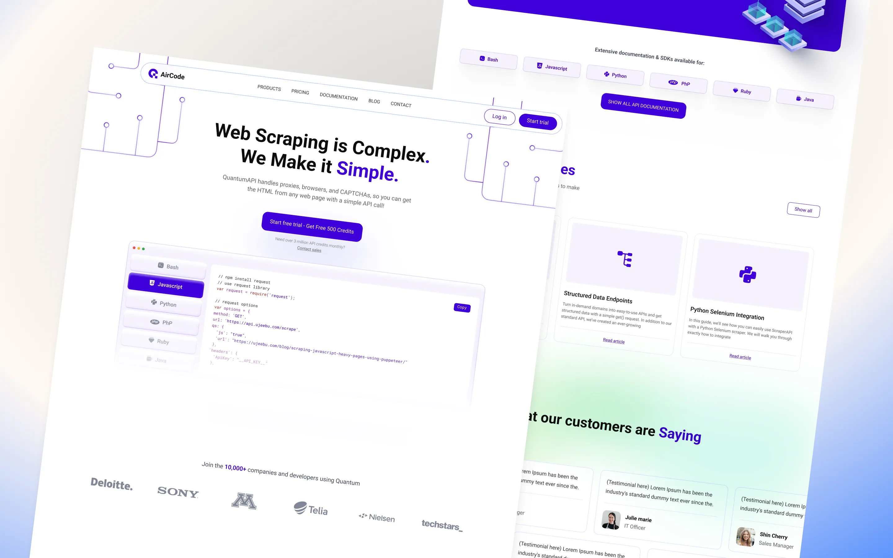 AirCode - Technology Website Template - Webflow Template - AirDokan